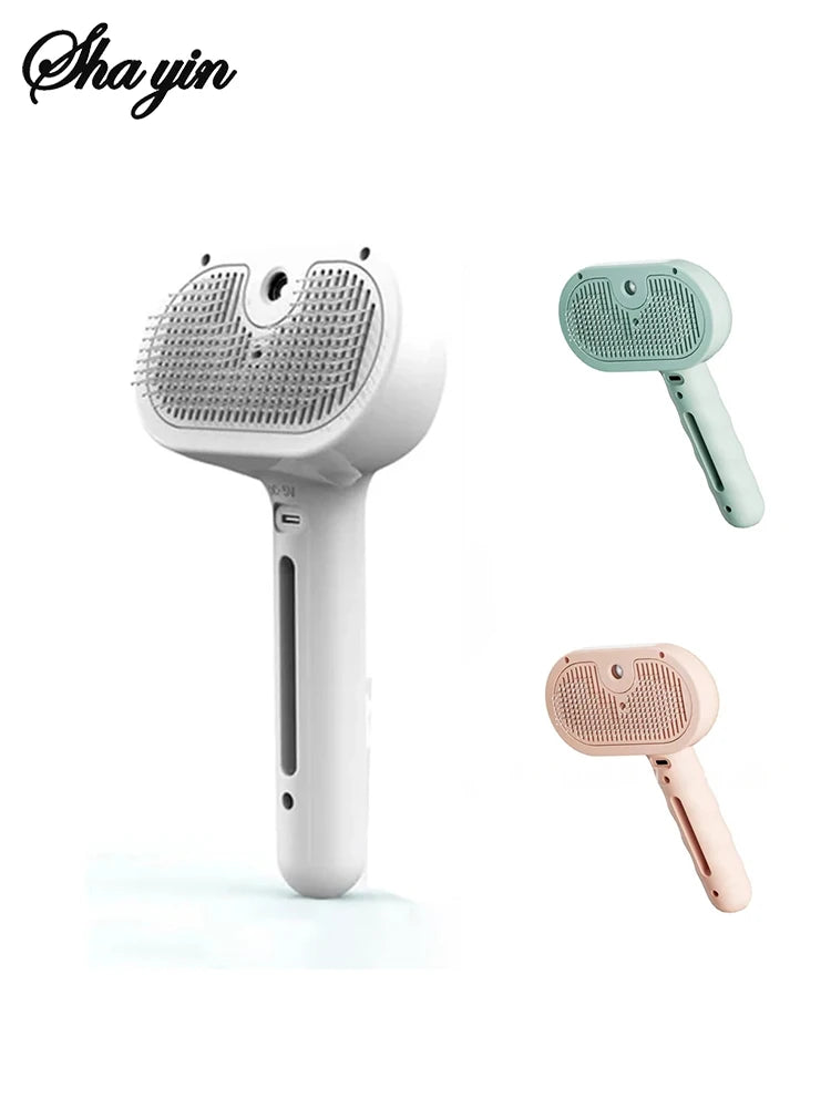 Pet Clean Steam Spray Dog Grooming Brush Unique Steam Brush For Dogs L ...